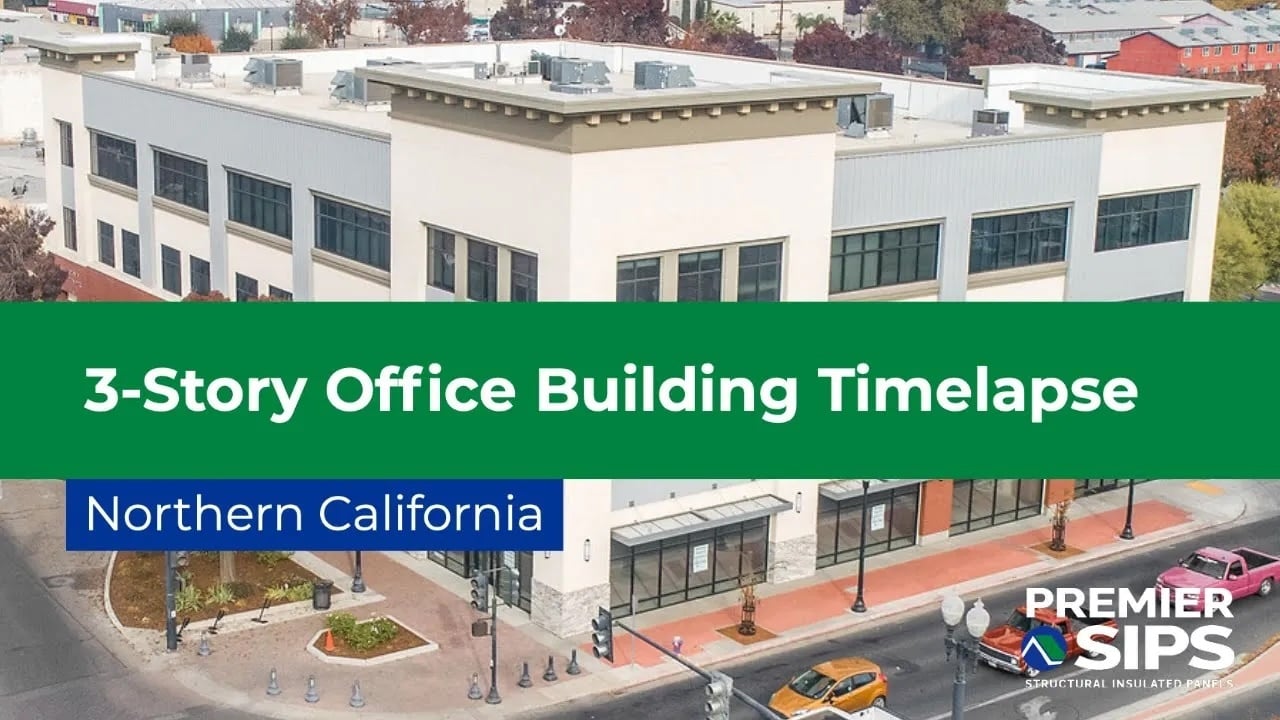 Corner Stone 3-Story Office Building Installation